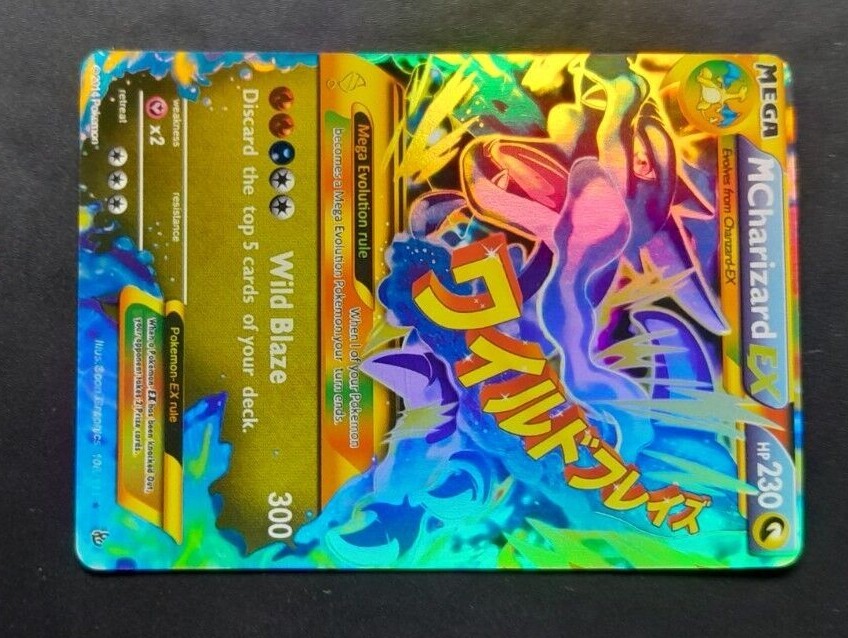 Mega Charizard X Card Secret Rare 228/197) Pokemon TCG Obsidian Flames