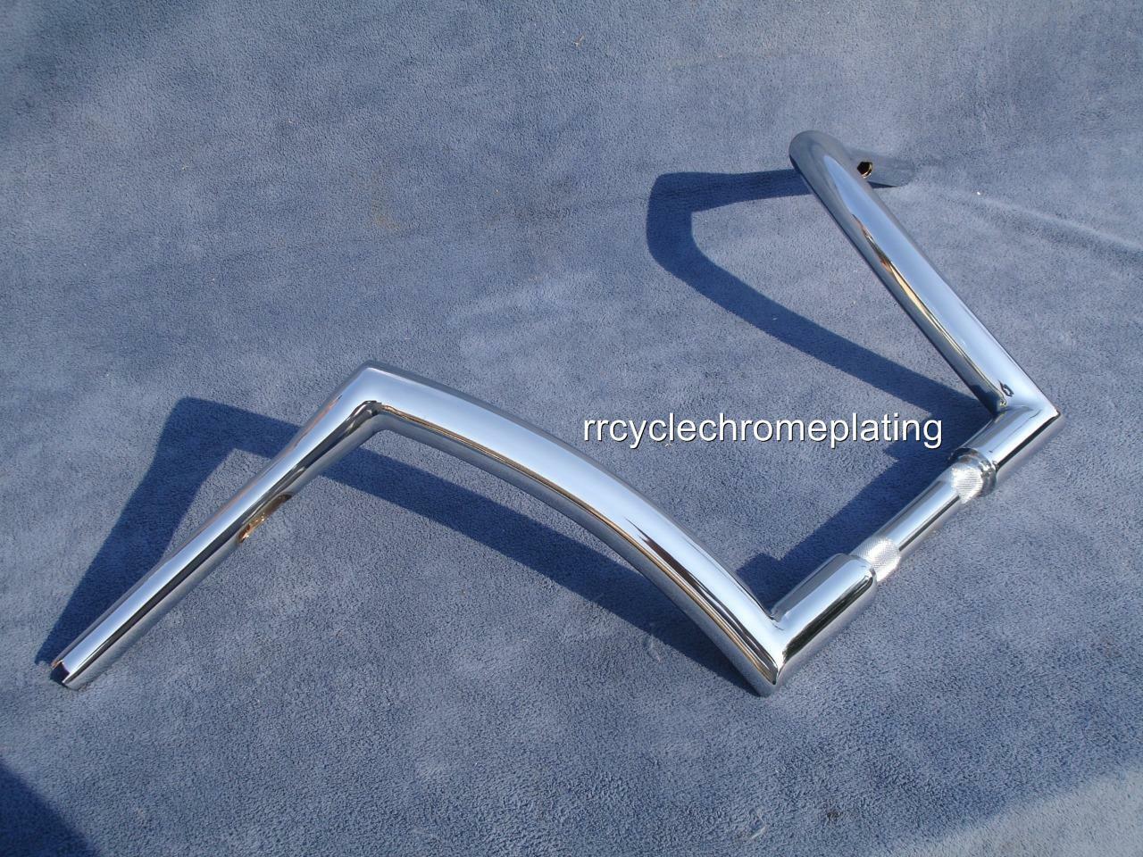 Chrome 12" DNA MONSTER APE HANGER BARS WIDE 1-1/2" HARLEY HANDLEBARS ...