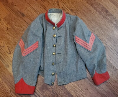 VIRGINIA Civil War Era Confederate Artillery Shell Jacket Waterbury ...