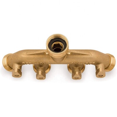 2 Way Hose Splitter Heavy Duty Hose Splitter - 2 Way Full Flow Spigot ...
