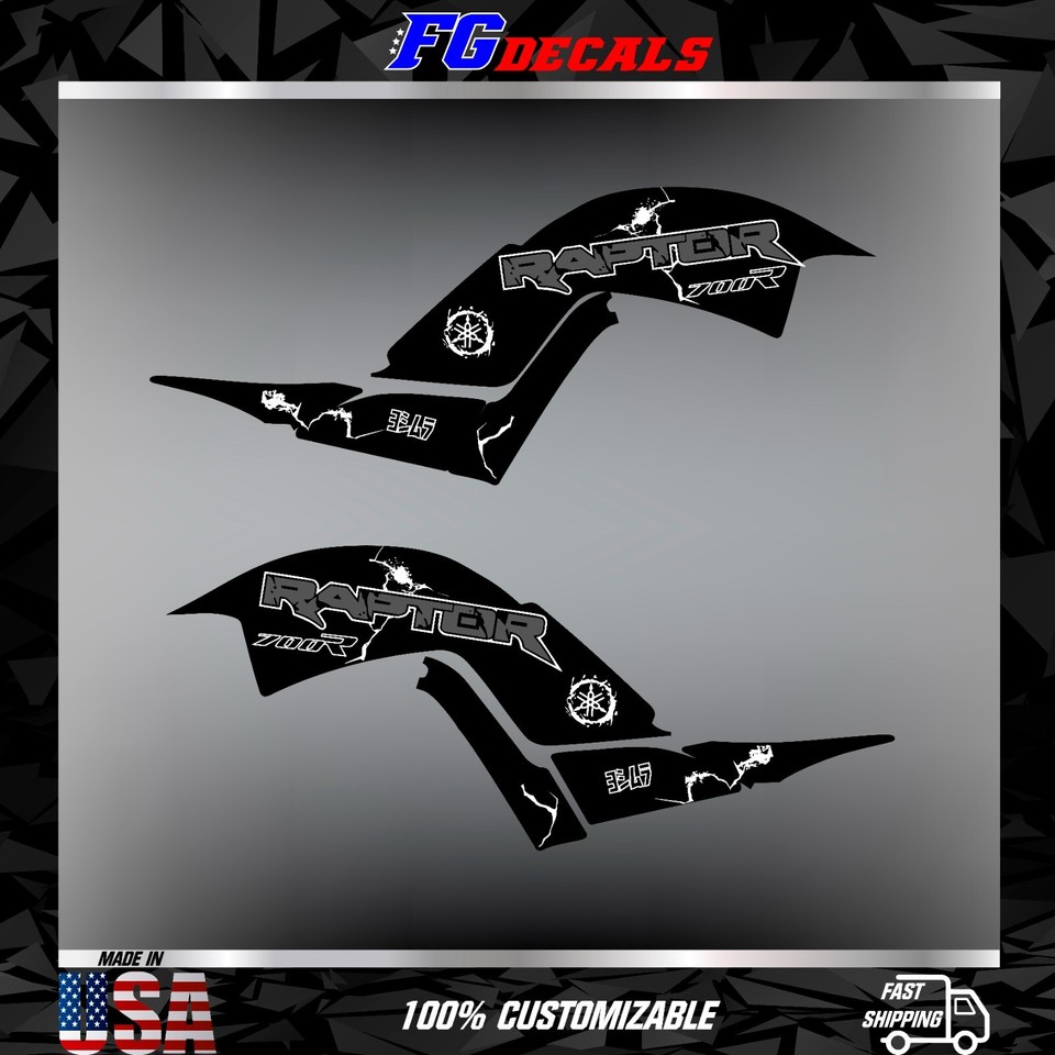yamaha Raptor 700 700R graphics kit 2013 2018 2020 to 2023 decals ...