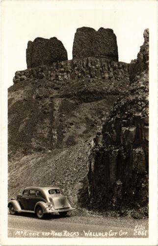 PC US, WA, MCKENZIE AND ROSS ROCKS, WALLULA, REAL PHOTO Postcard ...