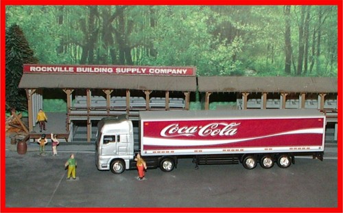 HO SCALE _ HUMMER _ MAN _ COCA-COLA _ TRACTOR TRAILER | eBay