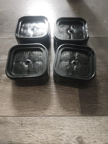 Pack Furniture Risers 1 Inch, Bed Risers Heavy Duty for 4 Black | eBay