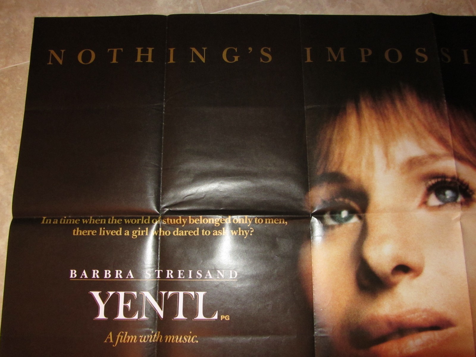 YENTL movie poster - BARBRA STREISAND poster - Original UK Quad | eBay