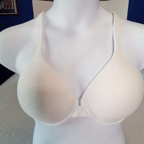 Leading Lady 5415 The Brigitte White Racerback Front Close Underwire Bra 46A | eBay