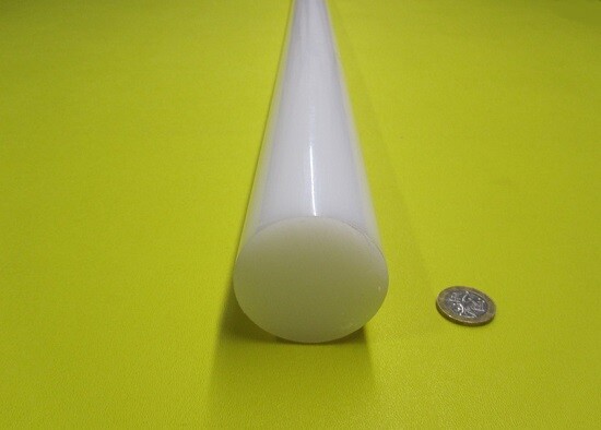 Hdpe White Round Rod 2.00" Diameter x 48" Long | eBay