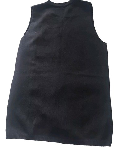 DUNA VINTAGE BUTTON DOWN SWEATER VEST BLACK SIZE MEDIUM | eBay