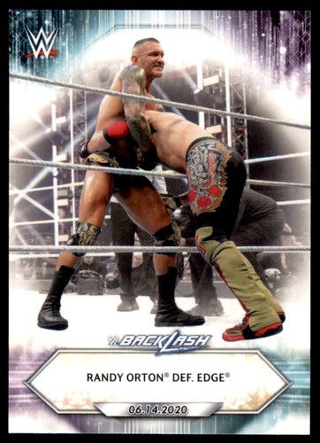 2021 WWE Base #89 Randy Orton def. Edge Backlash | eBay