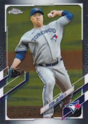 HYUN-JIN RYU 2021 Topps #123 Chrome Silver Refractor | eBay