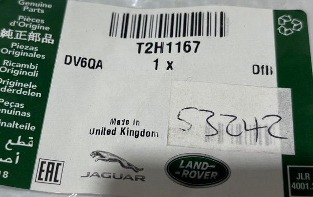 Genuine Jaguar XE XF F Pace Windscreen Washer Jet Pipe T2H1167 for sale ...