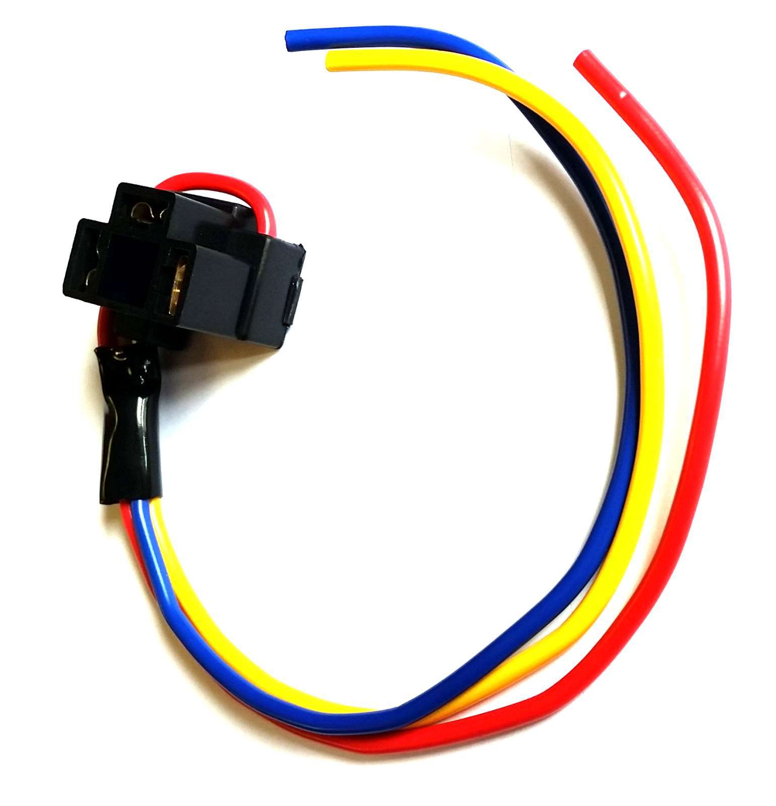 H4 Headlight Car Bulb Holder 3 Prong Pin Includes H4 BULB Heat Shrink ...