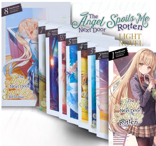 The Angel Next Door Spoils Me Rotten Light Novel by Saekisan Vol 1-8 ...