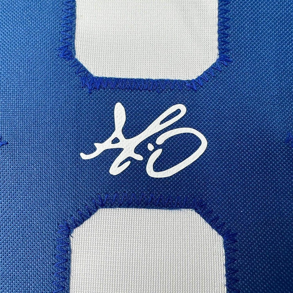 Framed Facsimile Autographed Dustin May 33x42 LA White Reprint Laser ...