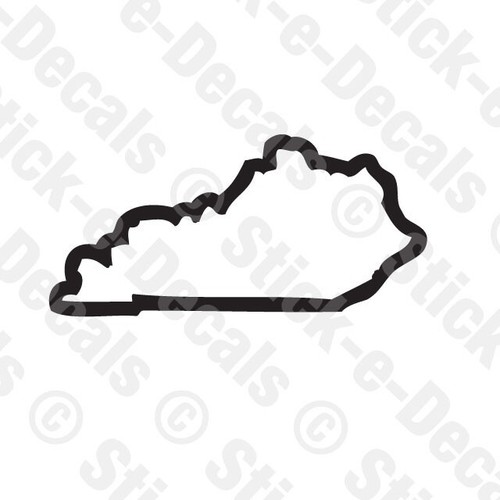 KENTUCKY STATE OUTLINE Vinyl Decal Sticker STATE Pride KY | eBay