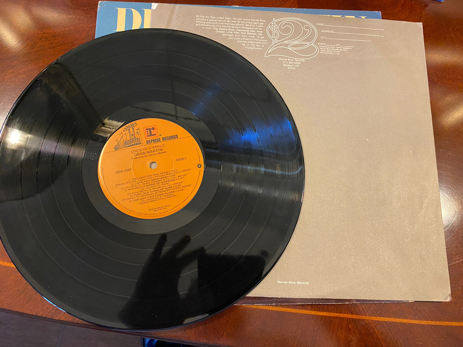 Dean Martin Once In A While Promo LP 1978 Reprise VG/VG+ | eBay