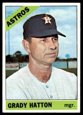 1966 Topps Grady Hatton Houston Astros #504 | eBay