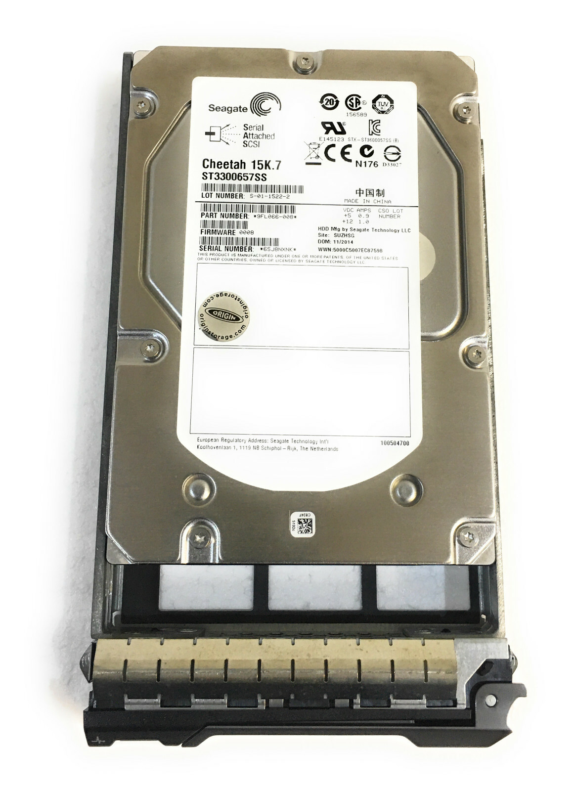 ST3300657SS Seagate Cheetah 15K.7 Origin 9FL066-008 3.5" 300GB 15K SAS ...