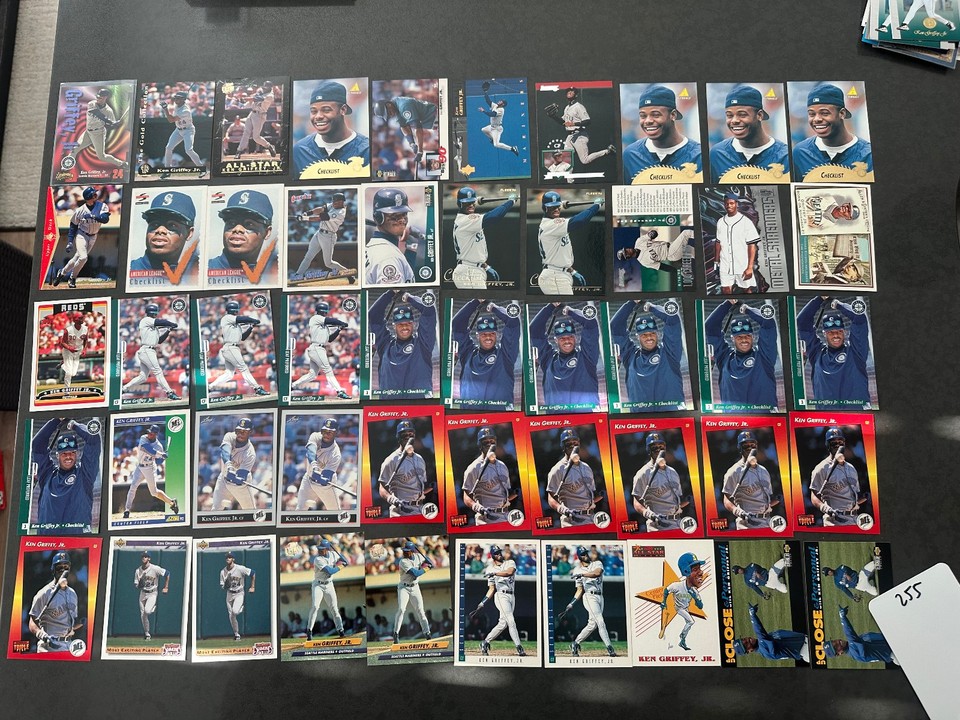 Ken Griffey Jr Baseball Card Lot Of (100) Mariners All Star Hall Of ...
