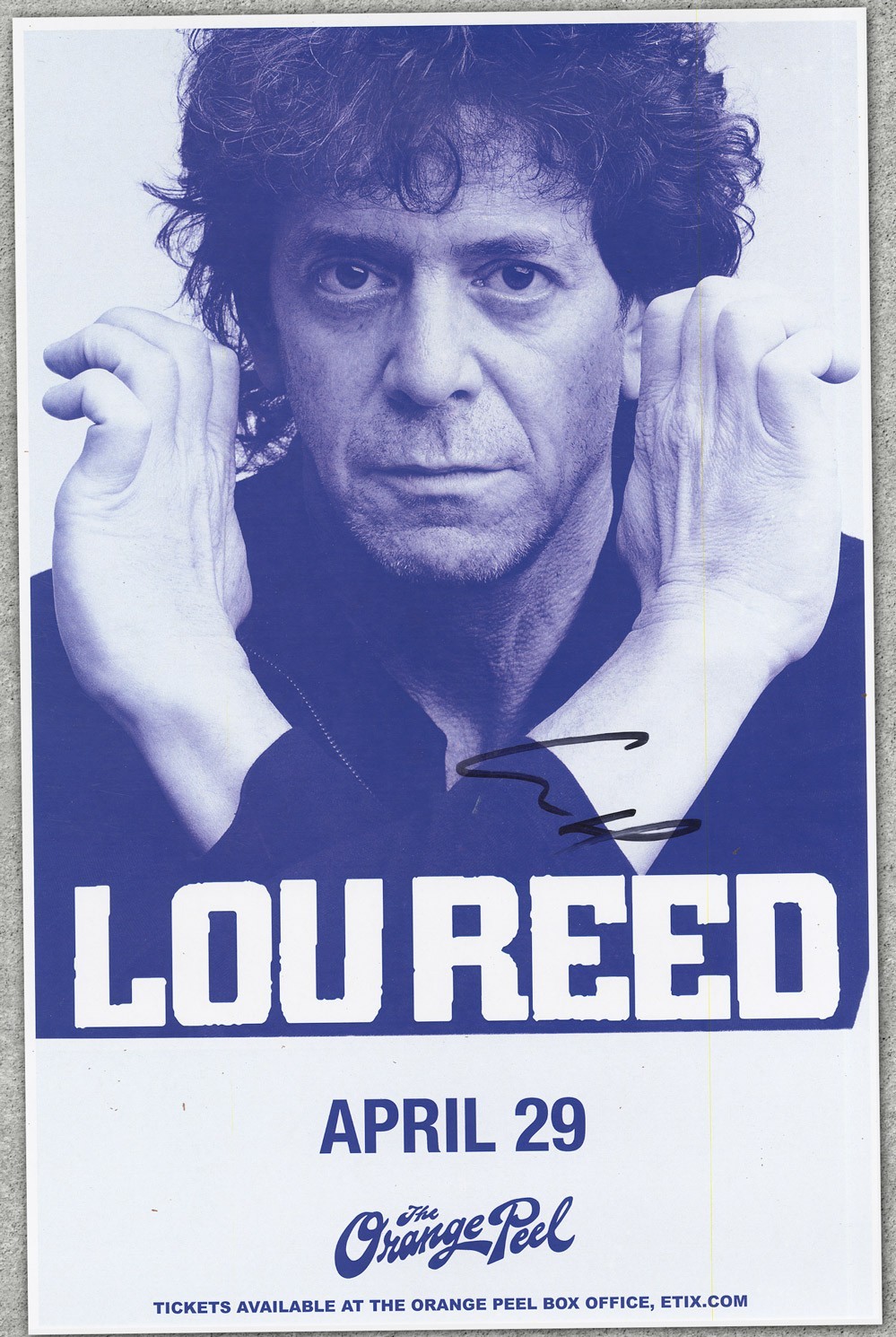 Lou Reed autographed concert poster | eBay
