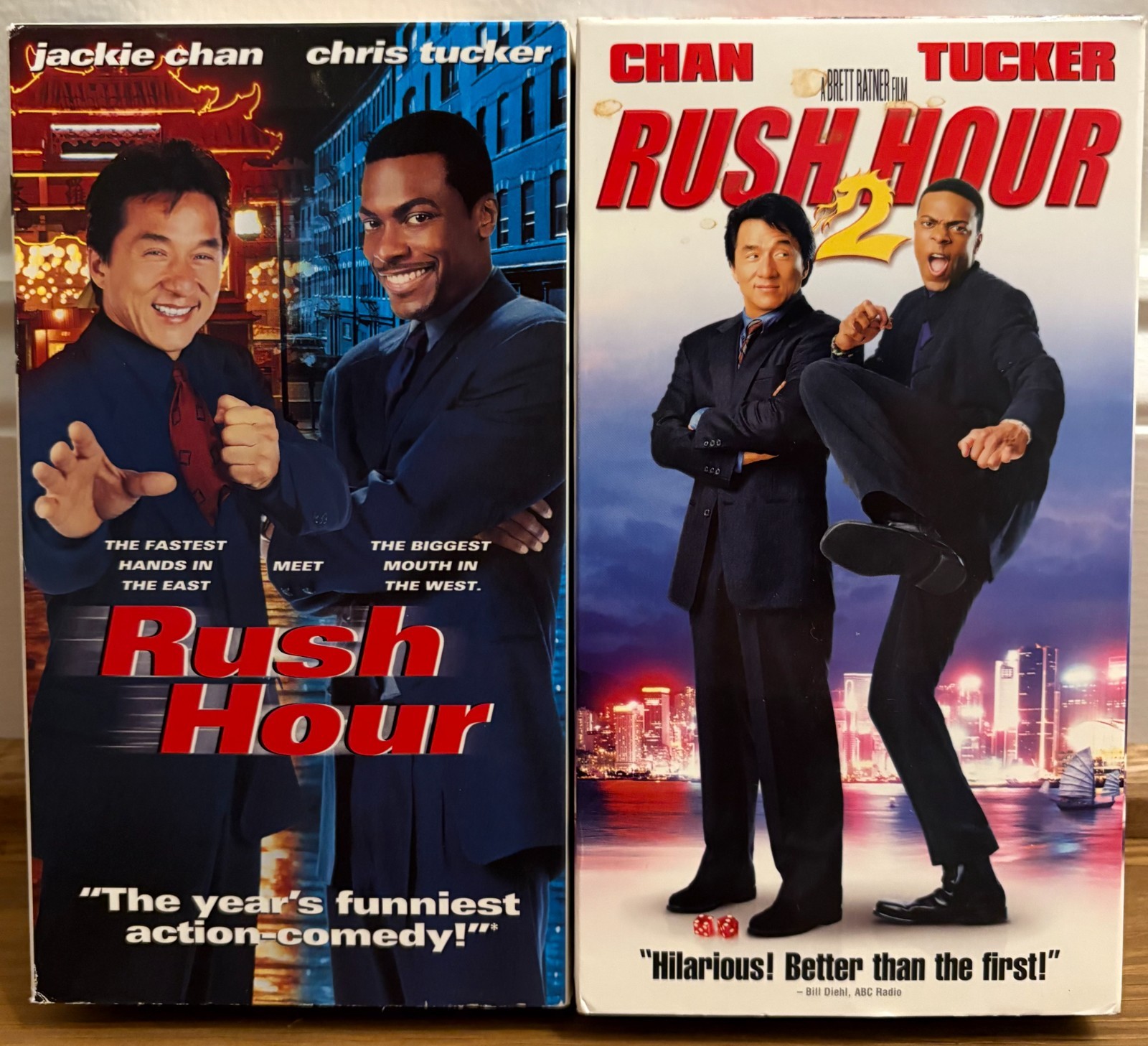 Rush Hour 1 & 2 VHS Bundle Lot Of 2 Movies - Jackie Chan & Chris Tucker ...