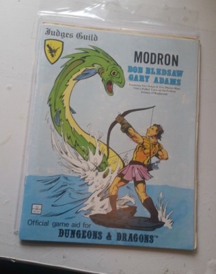 Judges Guild Modron w/map #34 module d&d dungeons & dragons bob bledsaw ...