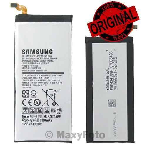 SAMSUNG BATTERIA ORIGINALE EB-BA500ABE PILA LITIO 3,8V 2300mAh GALAXY ...
