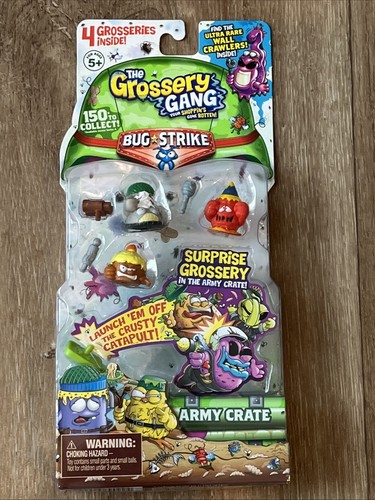 Sealed THE GROSSERY GANG BUG STRIKE 4 PACK WITH ARMY CRATE SEALED NIB ...
