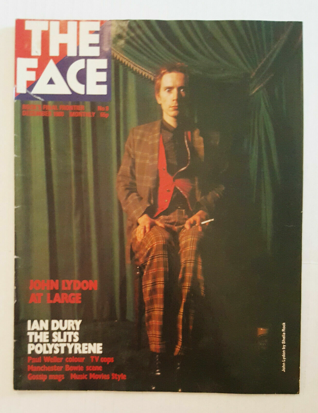 THE FACE MAGAZINE #8 1980 JOHN LYDON THE SLITS BOWIE IAN DURY PAUL ...