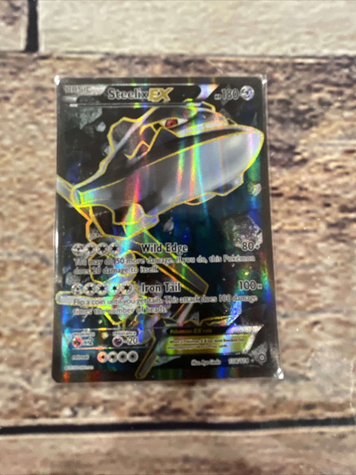 Pokemon TCG Steelix EX 108/114 Steam Siege Set Full Art Holo Rare Metal ...