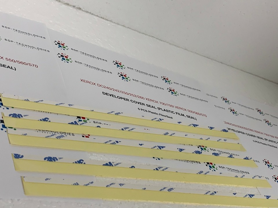 10 Developer PLASTIC COVER SEAL/FILM Xerox DC250 700 550 560 04K86350 ...
