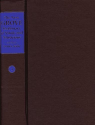 The New Grove Dictionary of Music and Musicians (20 Volume Set ...