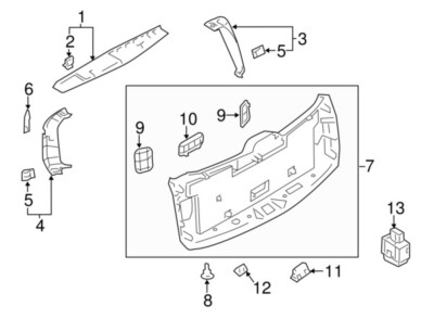 90940-1LA0A Nissan Handle-pull, back door 909401LA0A, New Genuine OEM ...