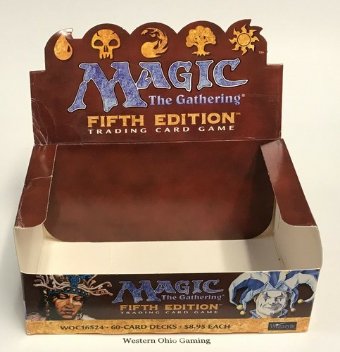 Magic The Gathering EMPTY Fifth Edition Starter Deck Display Box READ ...