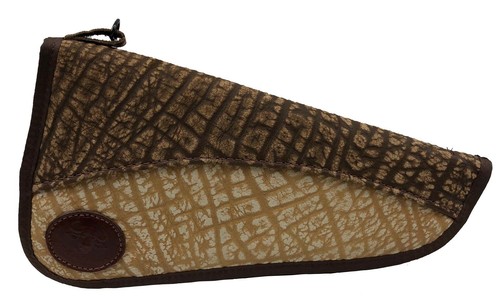 Genuine CAPE BUFFALO HIDE HANDGUN / PISTOL / REVOLVER CASE / RUG 10 ...
