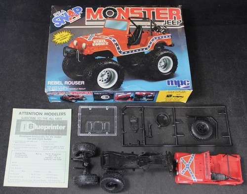 MPC Rebel Rouser Monster Jeep Snap Model Kit - 1:32 Scale - Vintage | eBay