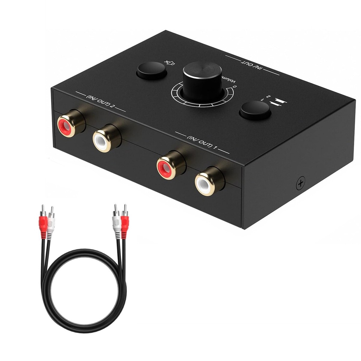 Rca Cable Splitter Box Geeko 4 Way RCA Splitter With 4 Way Audio,
