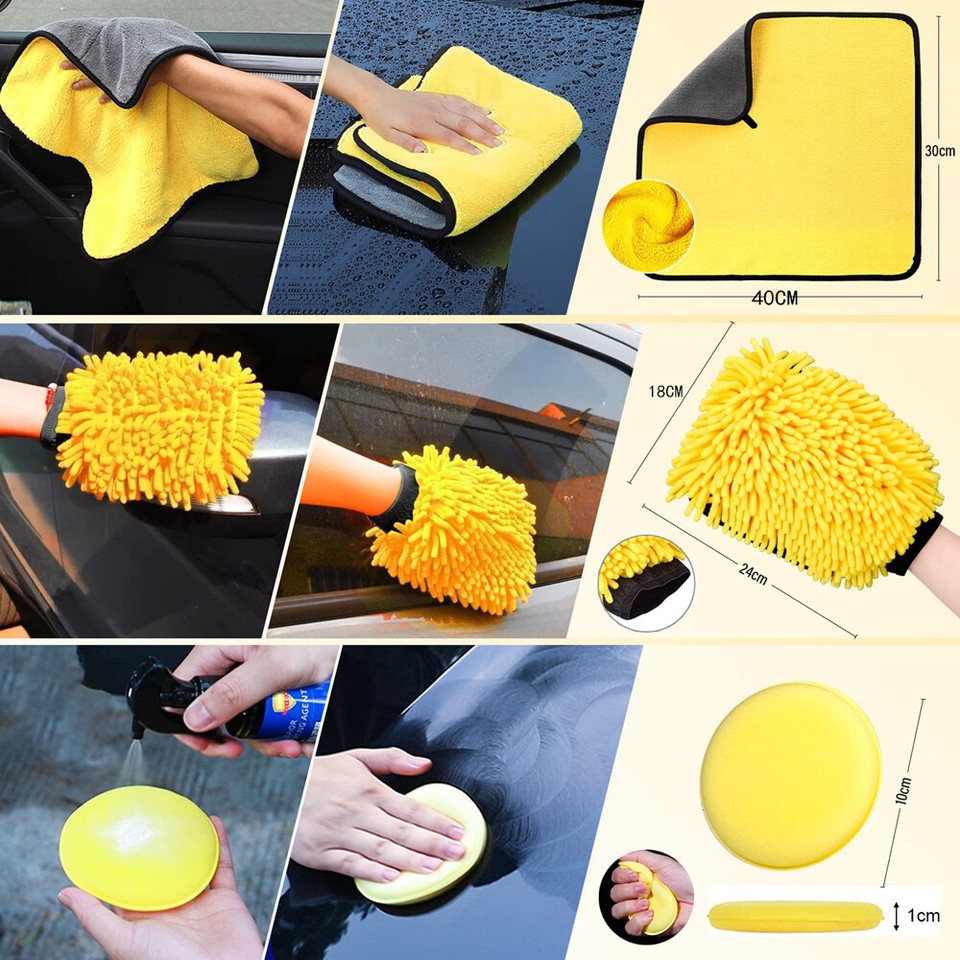 20pcs Car Detailing Brush Tool Set Duster Interior Wheel Valet Pro ...