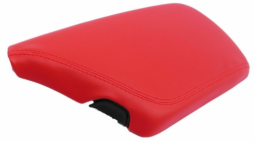 Vinyl Red Center Console Lid Armrest Cover Fits 15-20 Dodge Challenger ...