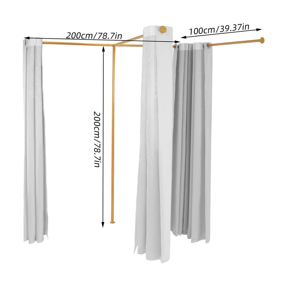 Clothing Store Corner Privacy Changing Room F-shaped for Two With ...