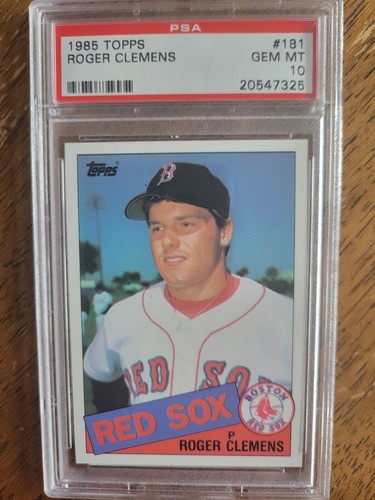 1985 Topps Roger Clemens Rookie RC #181 PSA 10 GEM MINT!!! RED SOX!! | eBay