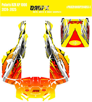 2024-2025 Polaris RZR XP 1000 Graphics Kit D53-3 Wild OAGFX | eBay