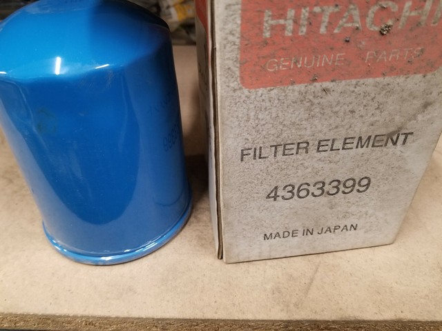 Genuine Hitachi John Deere 4363399 Hydraulic Filter NOS Ref P 1657 BT ...