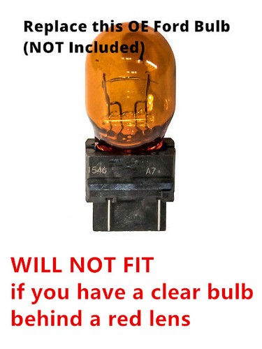 WTY21W LED Amber Rear Turn Signal Light Bulb for 21 Ford F150 XL Ford ...