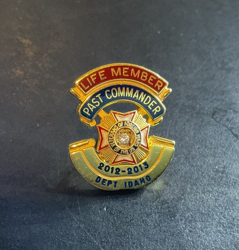 VFW Veterans of Foreign Wars Life Member Past Commander 10K Gold Filled ...