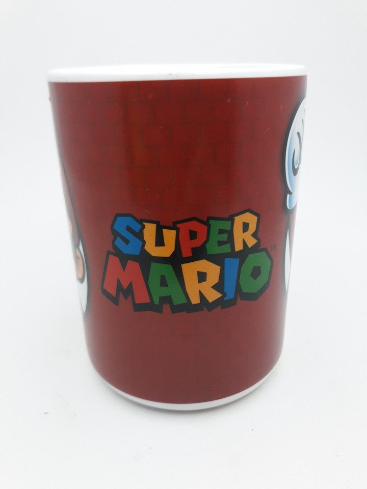 Super Mario Bros 12 Oz. Coffee Mug - Ceramic Red / White Nintendo ...