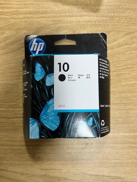 Genuine HP 10 Black High Capacity Ink Cartridge C4844A Expired 10/2012 ...