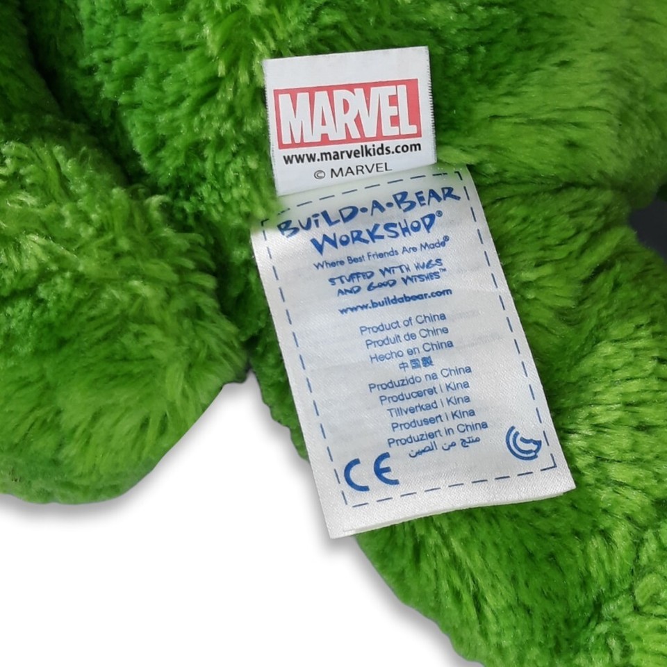 Build-A-Bear Incredible HULK Marvel Avengers BAB Plush Teddy Bear ...