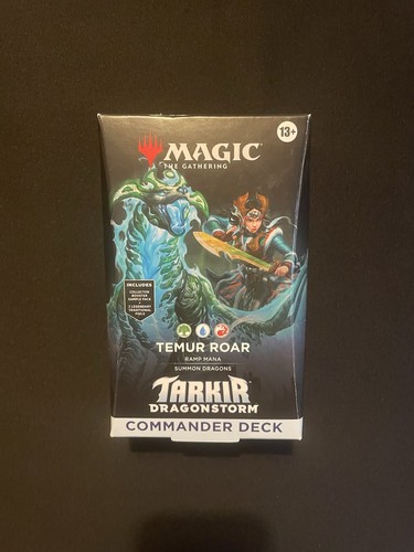 Magic The Gathering: Tarkir Dragonstorm Temur Roar Commander Deck MTG ...