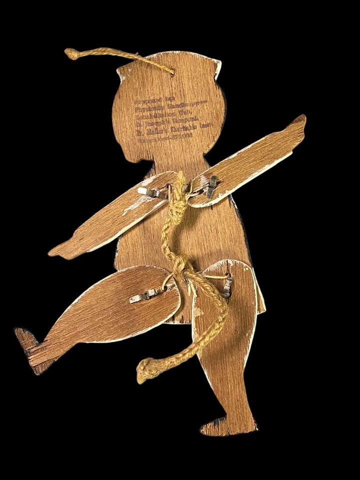 Vtg Folk Art Leprosy PATIENT Hospital India Man Ooak Dancing Moving ...